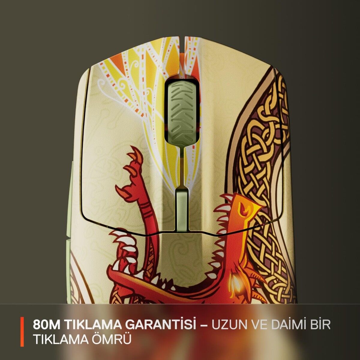SteelSeries CS2 Dragon Lore Edition Wireless Kablosuz Oyuncu Mouse